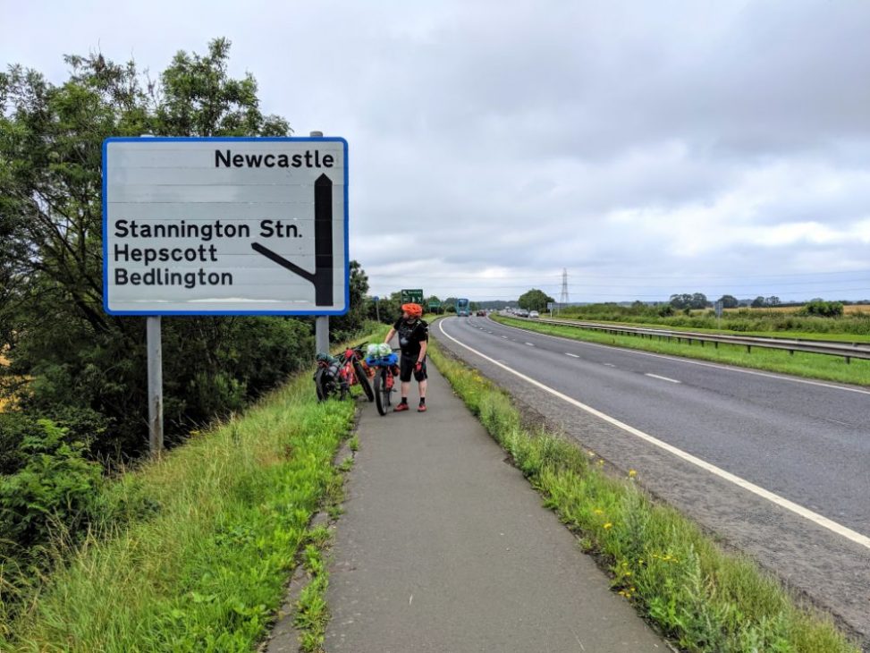 Cycling Edinburgh to Newcastle - including route and kit list